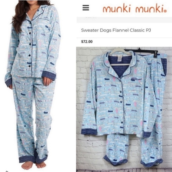 munki munki | Intimates & Sleepwear | Munki Munki 2 Piece Pajama Set ...